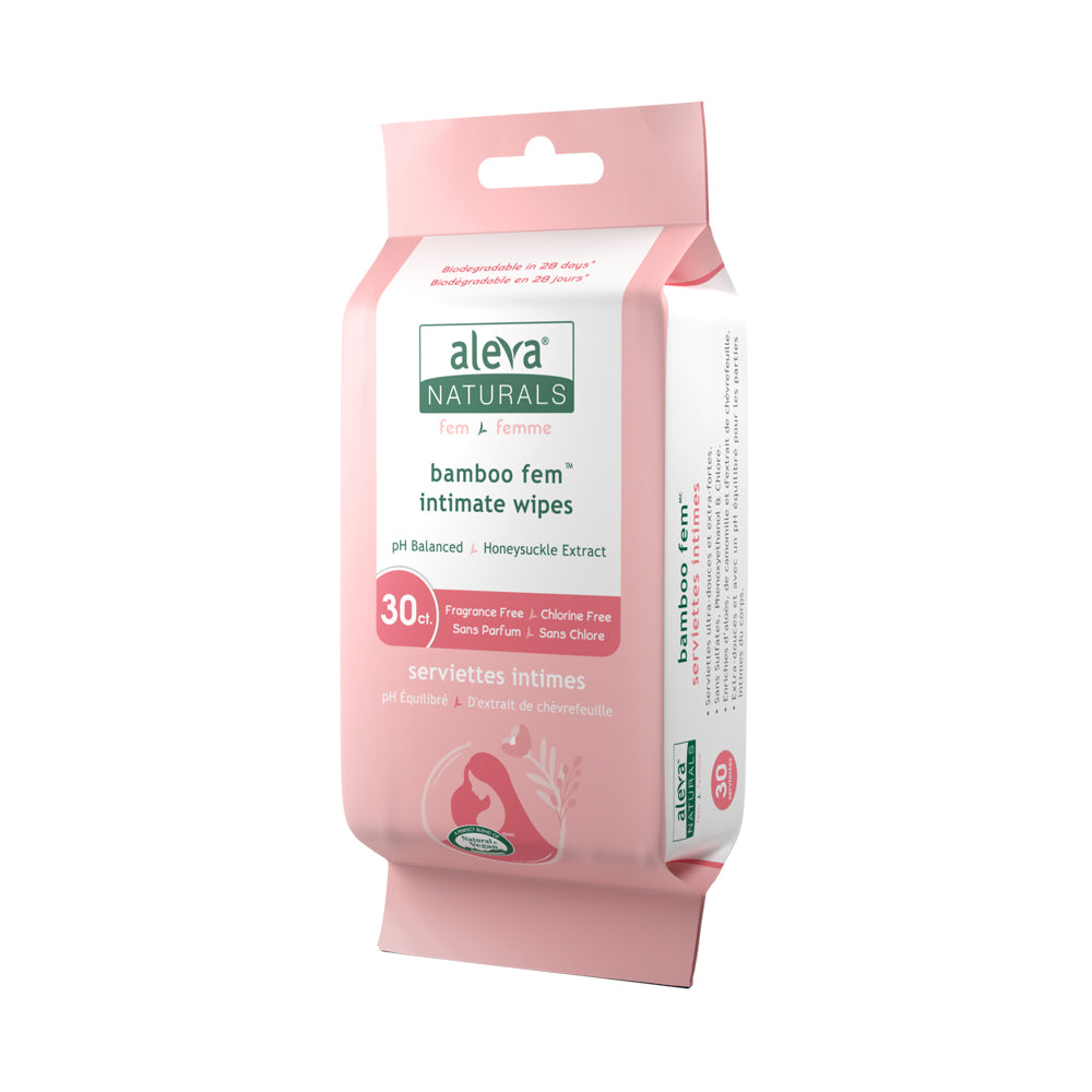 Aleva Naturals® Bamboo Fem™ Intimate Wipes - 30 count – Leda Health ...