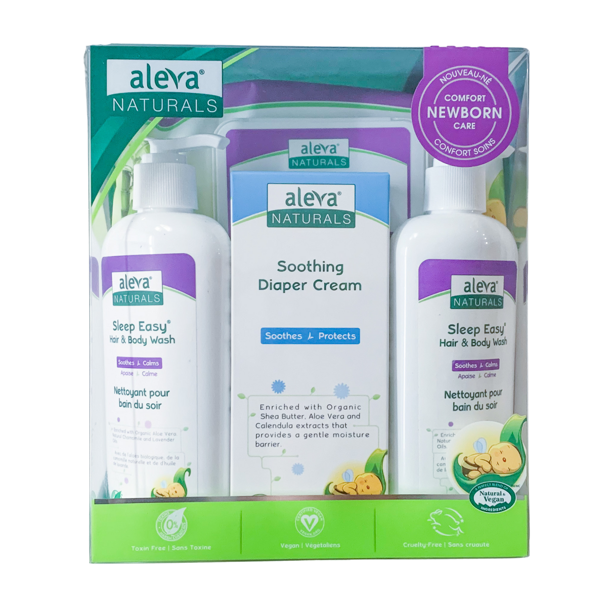 Aleva Naturals® Newborn Sleep Easy Care Set – Leda Health Innovations